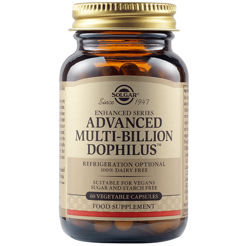 Пробиотик Advanced Multi-Billion Dophilus - 60 капсули | Solgar BG